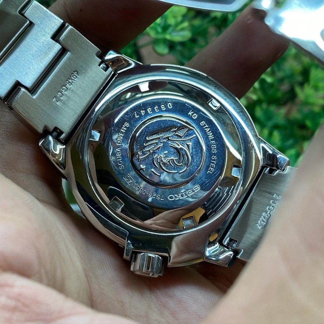Seiko Monster Diver Orange Dial 7S26-0350 Automatic 42mm, Fesyen Pria ...