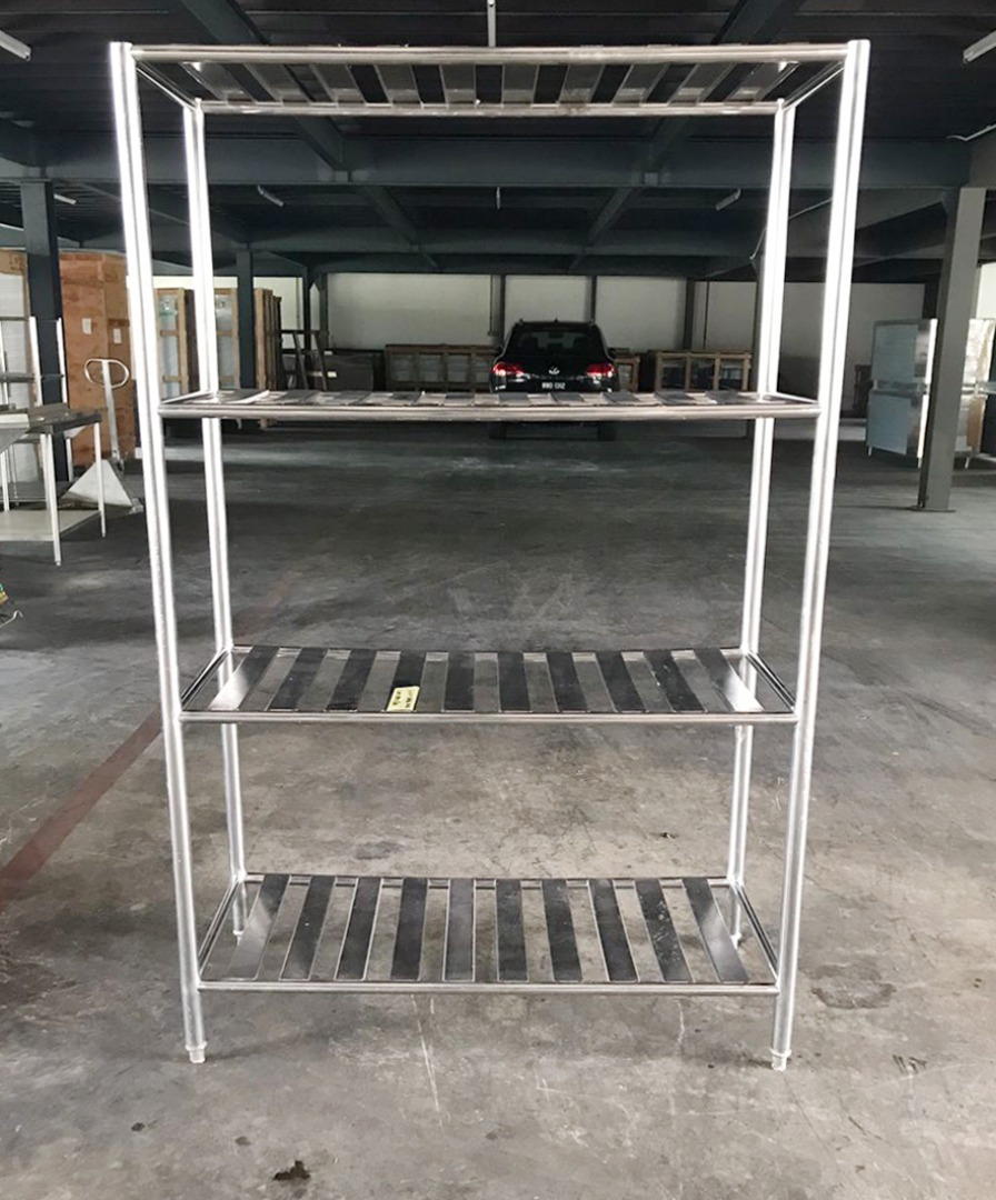 SS 4 Tier Slatted Rack, Furniture & Home Living, Kitchenware ...