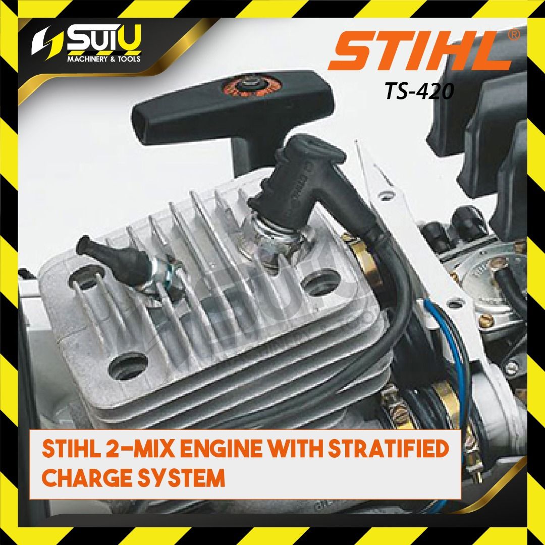 STIHL TS420 / TS-420 / TS 420 4.4HP 14" / 350MM Petrol Cut off Saw 3 ...
