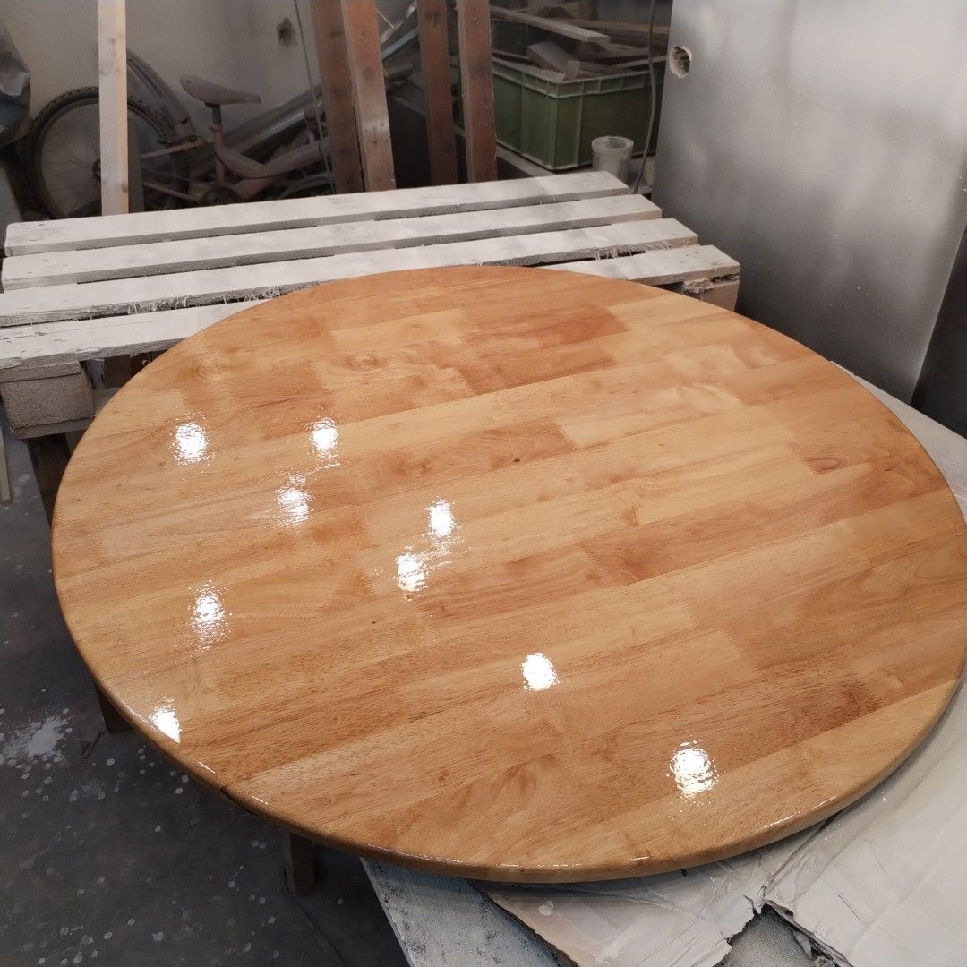 Table top rubber wood, Furniture & Home Living, Furniture, Tables ...