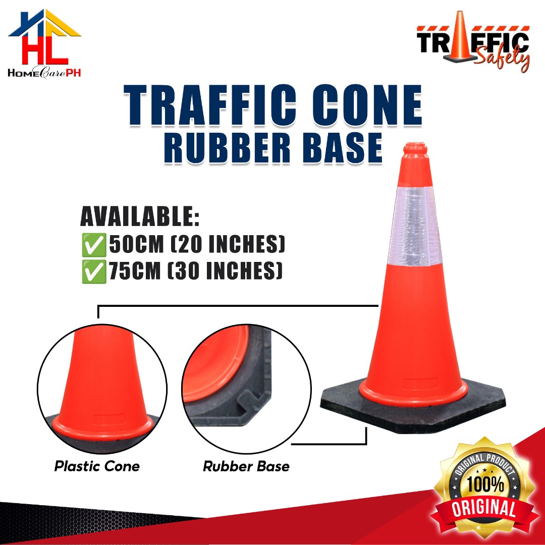 Traffic Safety Traffic Cone (Rubber Base), Commercial & Industrial ...