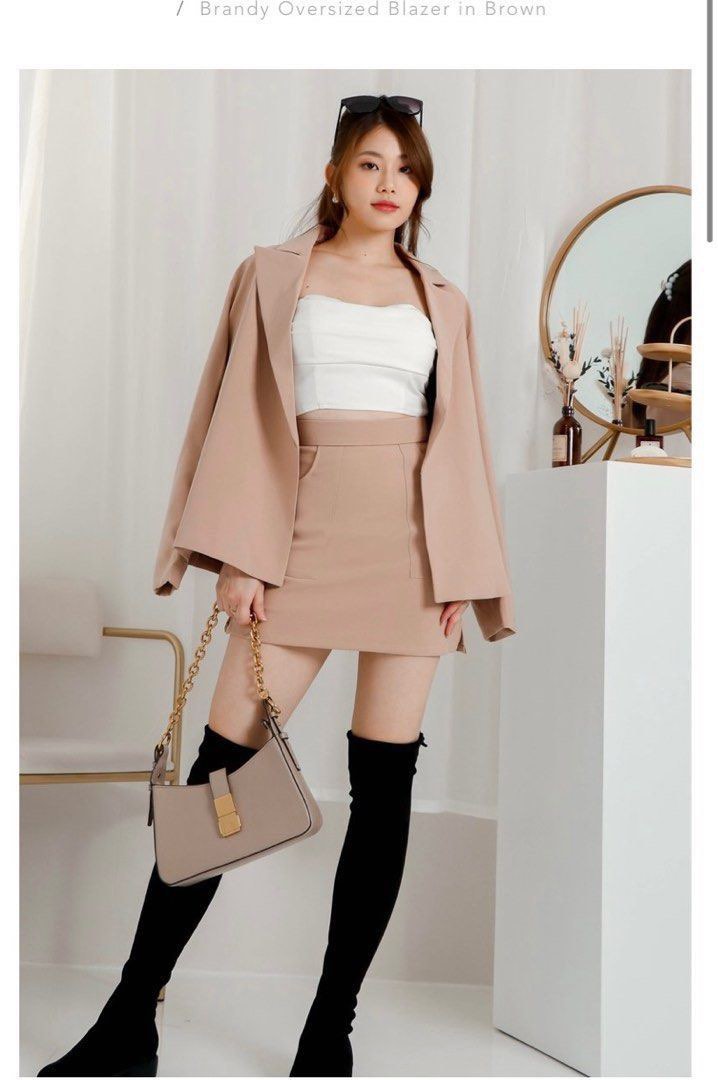 TSS style soiree brandy oversized blazer, Women's Fashion, Coats ...
