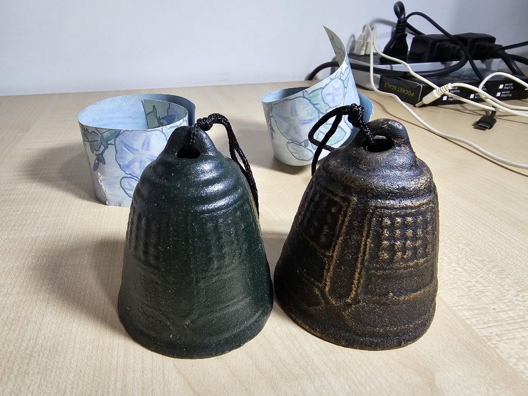 Vintage Japanese Wind Chime Furin Nambu Cast Iron Iwachu Temple Bell, Hobbies & Toys ...