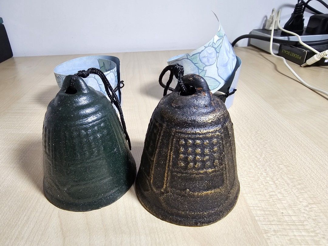 Vintage Japanese Wind Chime Furin Nambu Cast Iron Iwachu Temple Bell, Hobbies & Toys ...