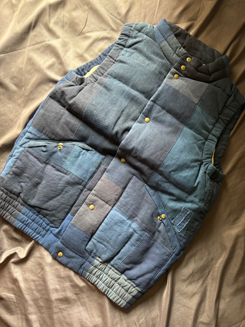 visvim ict insulator down vest kofu, 名牌, 服裝 - Carousell