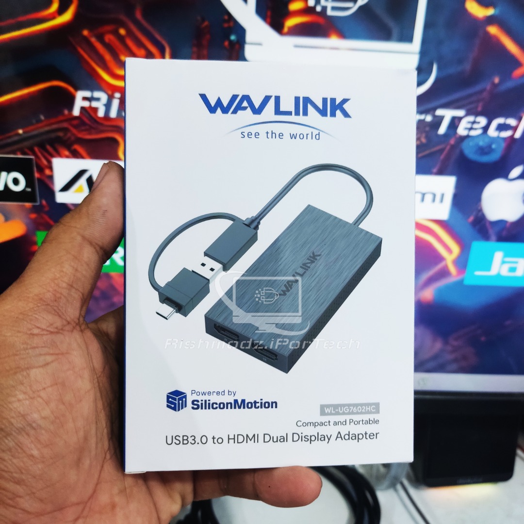 WAVLINK UG7602HC USB3.0/USB-C to HDMI Dual Display Adapter, Computers & Tech, Parts ...