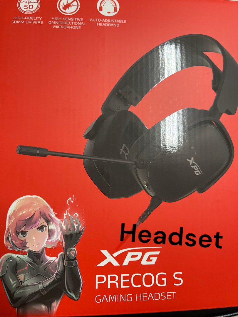 XPG Gaming headset Precog S, 電腦及科技產品, 電腦周邊產品, 其他電腦及電子周邊產品在旋轉拍賣