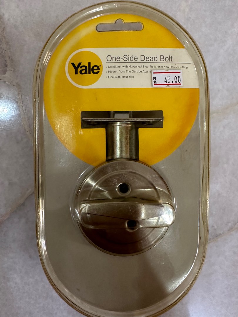 Yale One Side Dead Bolt, Furniture & Home Living, Security & Locks ...
