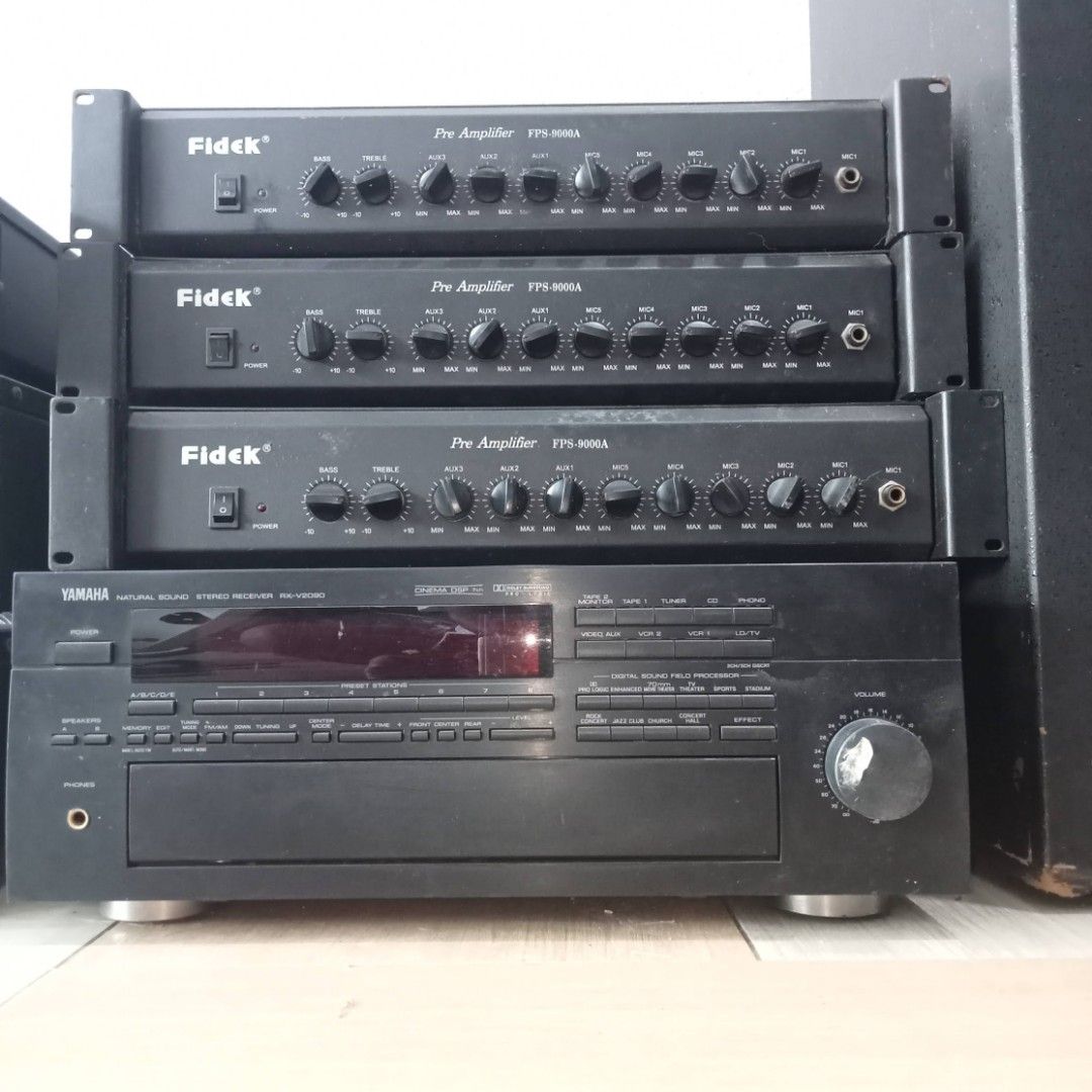 Yamaha amp and Fidek preamp, Audio, Soundbars, Speakers & Amplifiers on ...