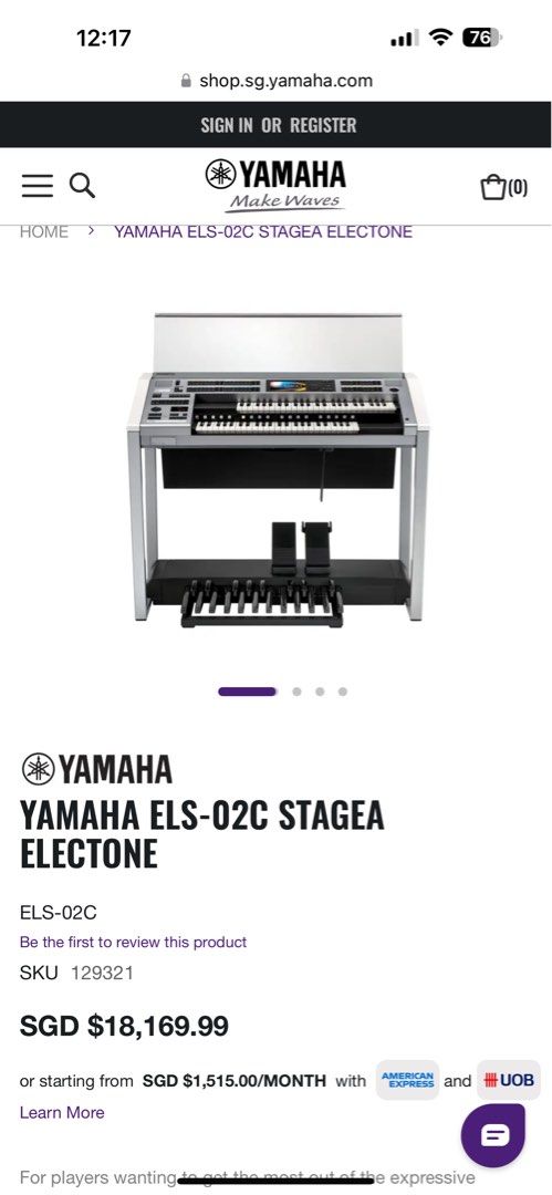 Yamaha ELECTONE Stagea els-01, Hobbies & Toys, Music & Media, Musical Instruments on Carousell