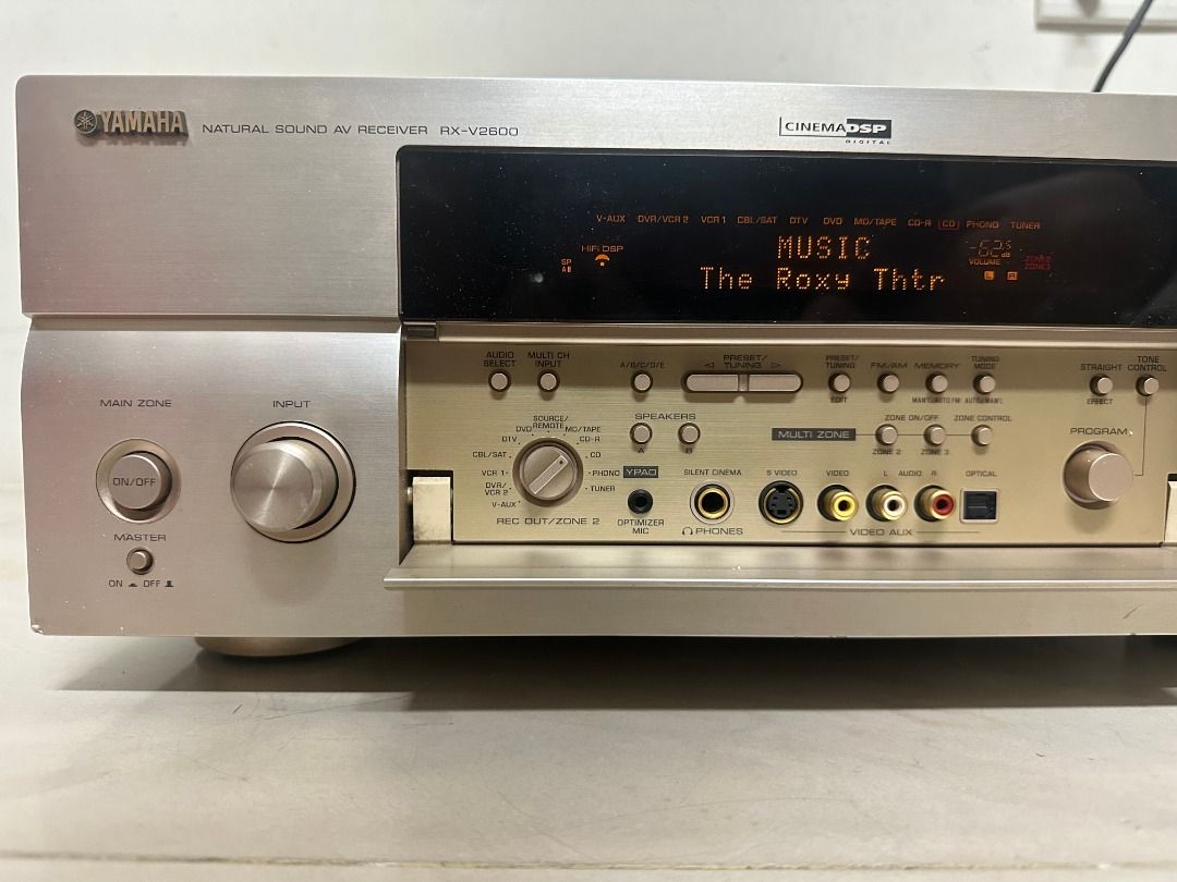 YAMAHA RX V2600 AV環繞擴大機 HDMI家庭劇院 7.1聲道 THX 認證~可當前級使用/原廠代用廠遙控器, 耳機及錄音音訊 ...