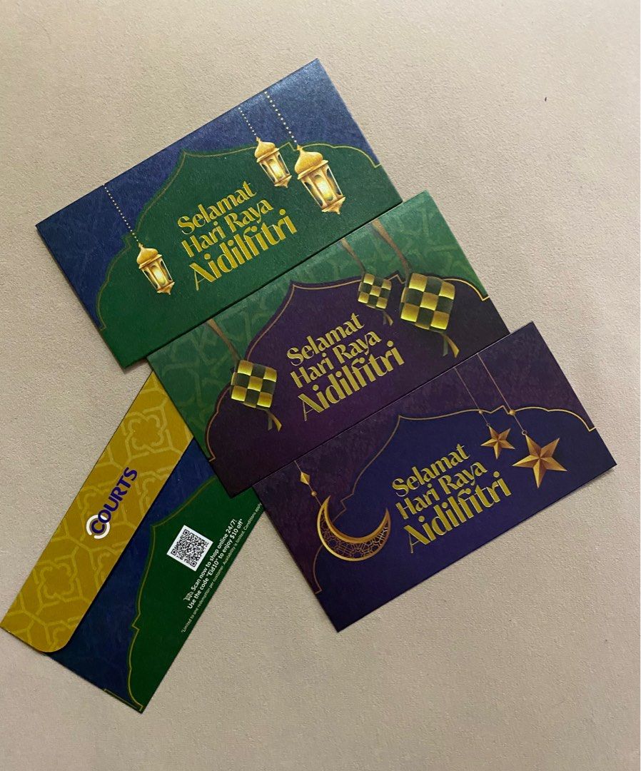 2024 Raya Green Packet (4 Packs), Hobbies & Toys, Stationery & Craft ...