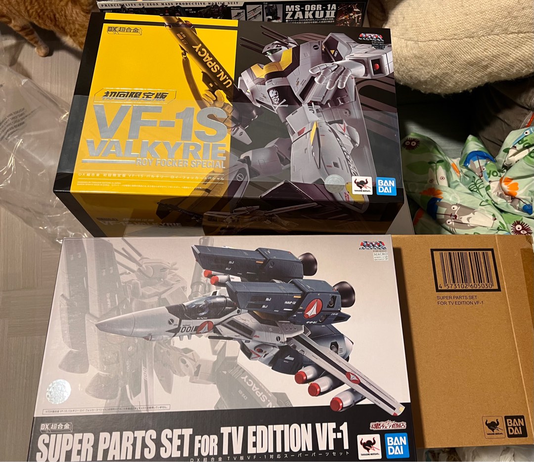 一套2盒 初回 DX VF 1S + super parts 福卡 機 隊長 vf 1 vf 1j Valkyrie macross 電影版 劇場版 超時空要塞 可有記起愛, 興趣及遊戲 ...