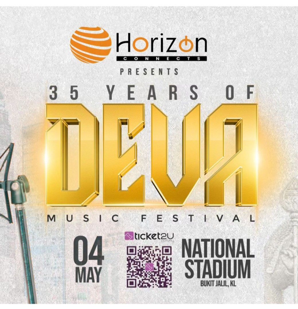 35 Years Of Deva Concert Ticket May 2024, Tickets & Vouchers, Event ...