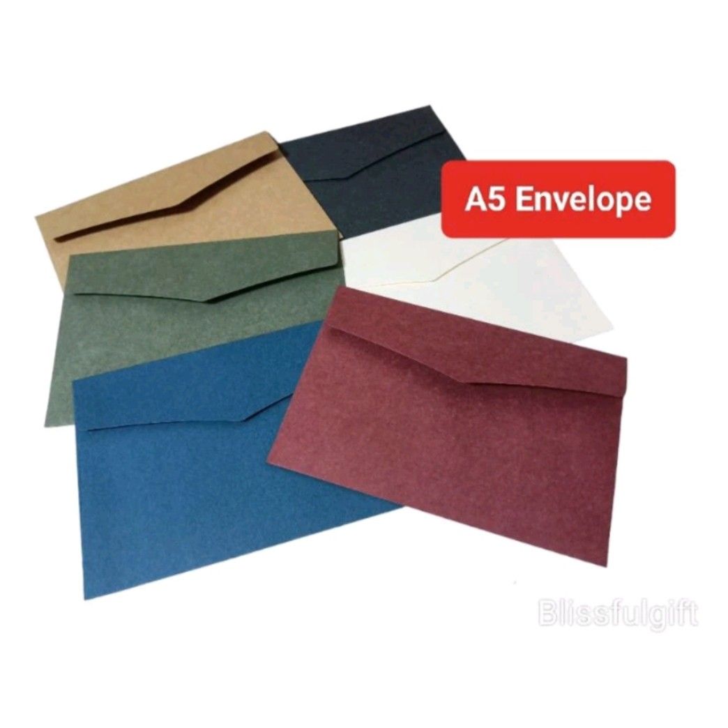 A5 Thick Envelope Cardstock 250gsm C5 Wedding Invitation CNY Greeting ...