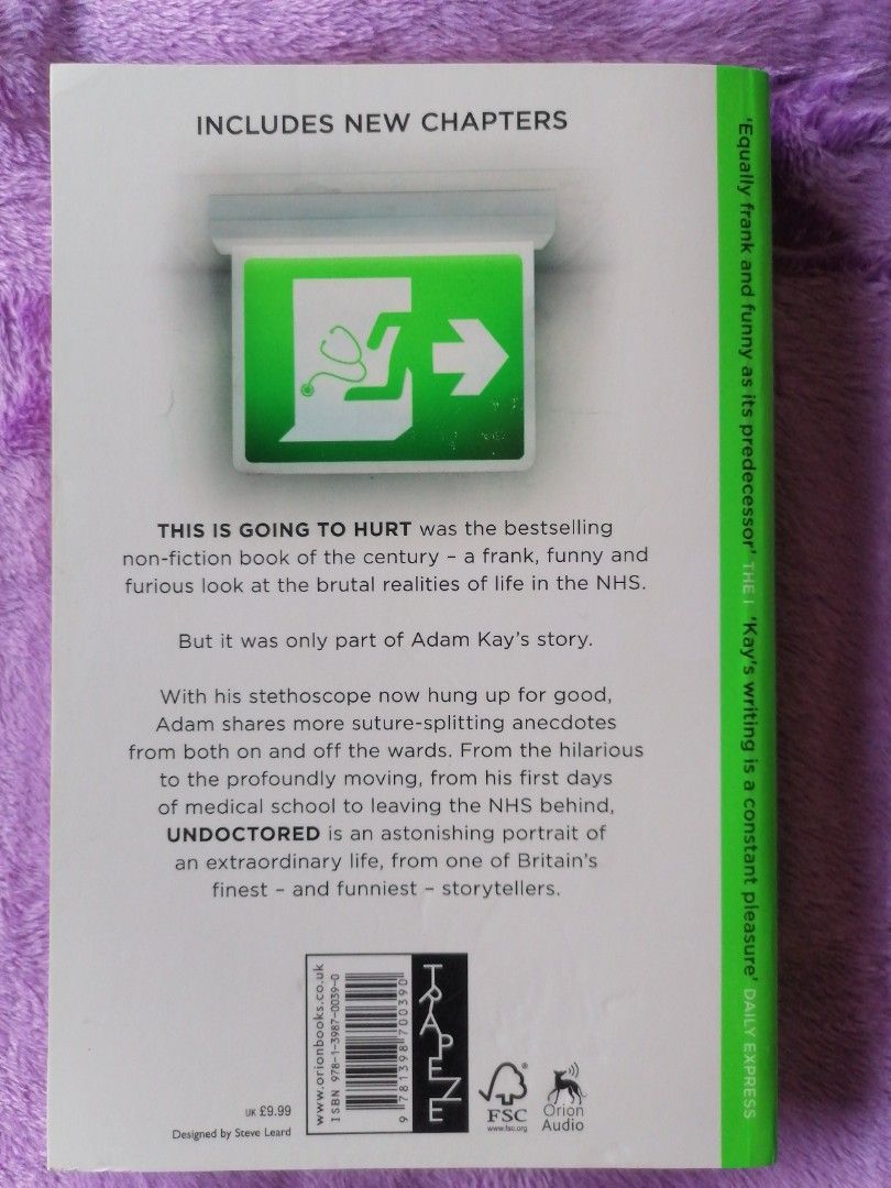 Adam kay undoctored the story of a medic who ran out on his patients ...