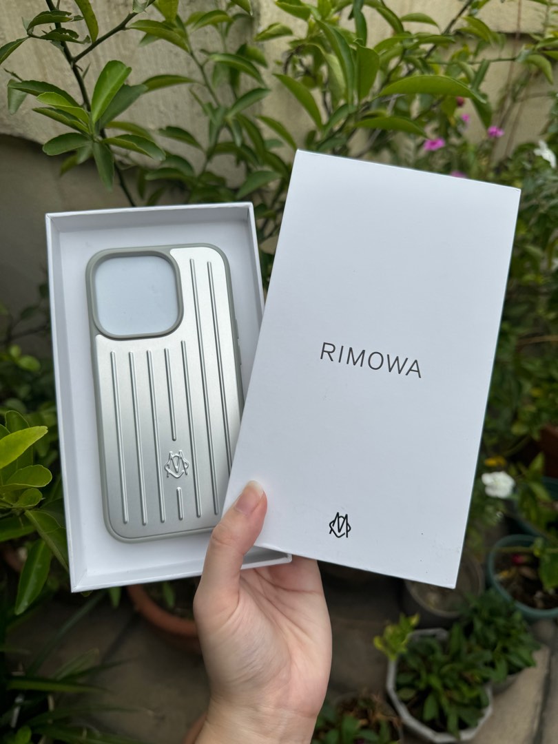 Authentic Rimowa Silver Aluminum Case for Iphone 15 Pro, Mobile Phones ...