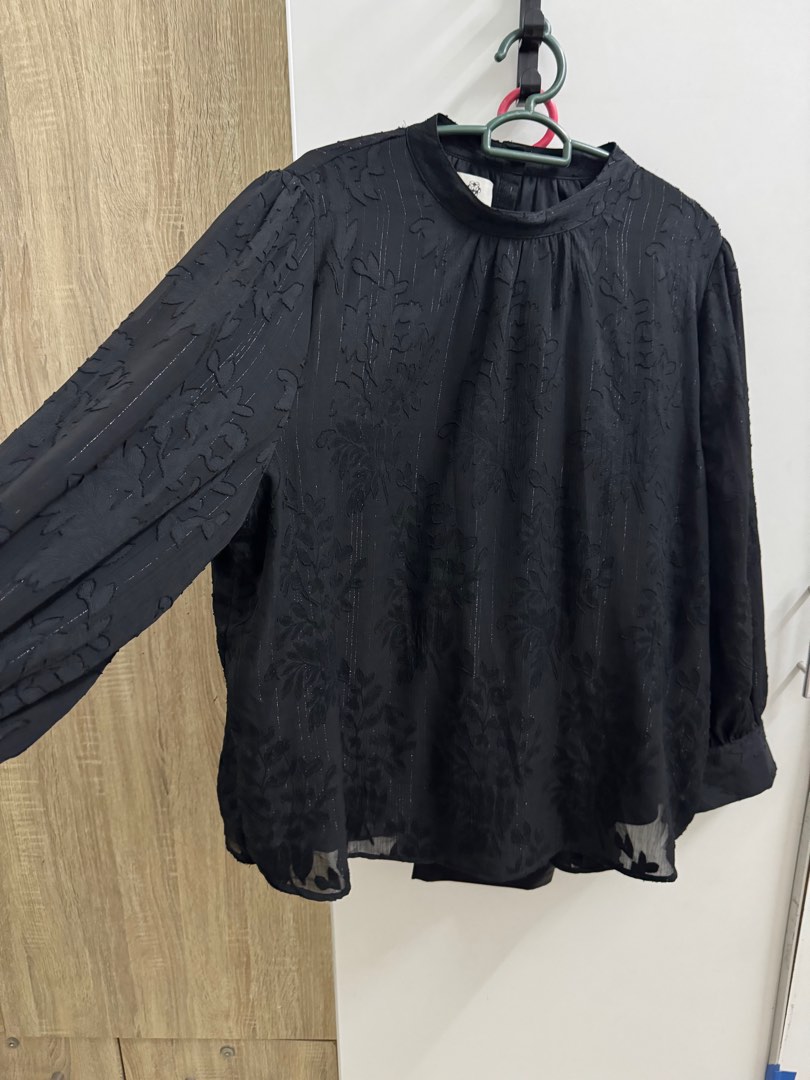 BAJU RAYA 2024 HITAM BLACK, Women's Fashion, Muslimah Fashion, Baju ...