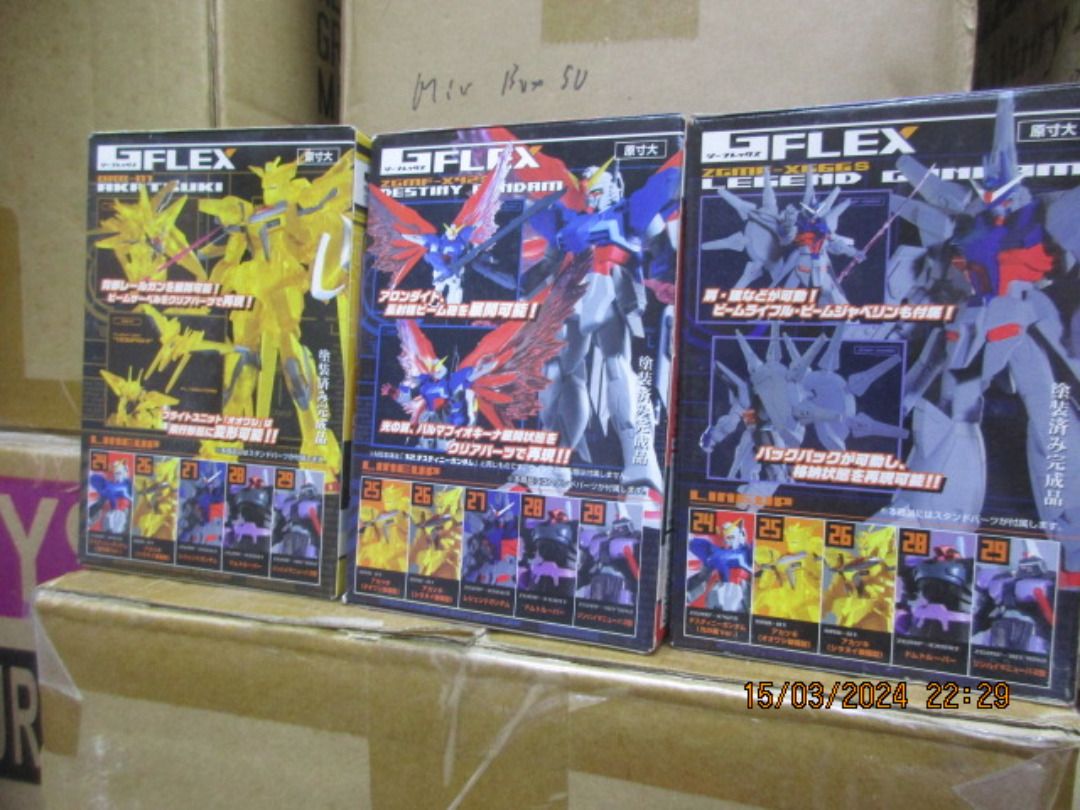 Bandai 萬代 機動戰士高達特種 命運Gundam GFlex Final Phase系列 No.24 命運高達 Destiny Gundam, No 25 Akatsuki Gundam ...