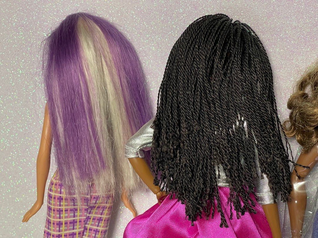 Barbie jam N glam/ look curvy articulated/ made to move/ rerooted ...