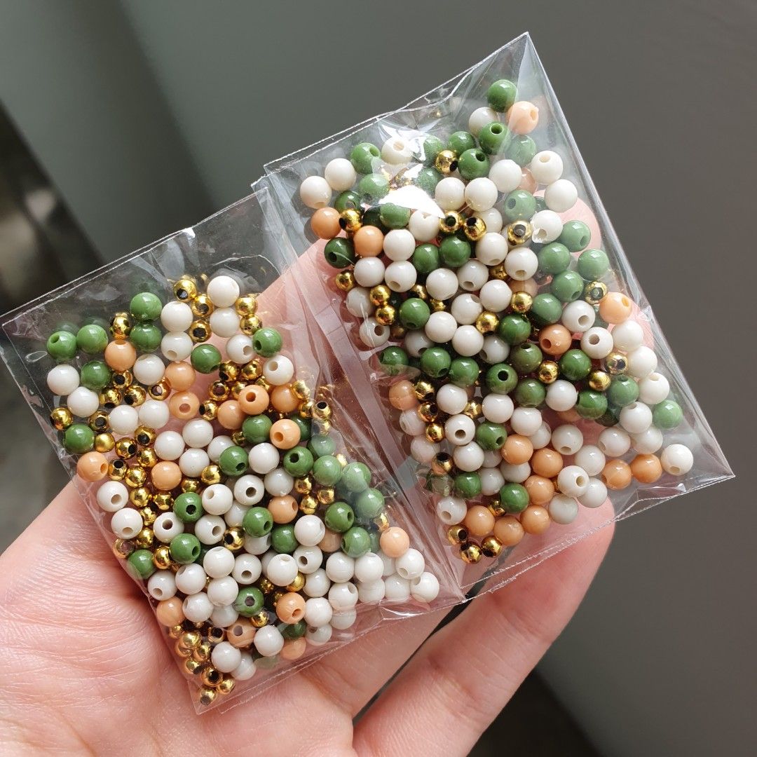 bead soup mix!! assorted acrylic gold diy purple earth neutral blue ...
