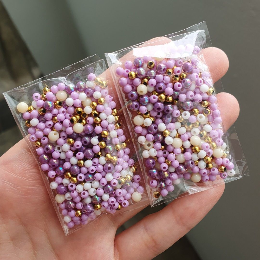 bead soup mix!! assorted acrylic gold diy purple earth neutral blue ...