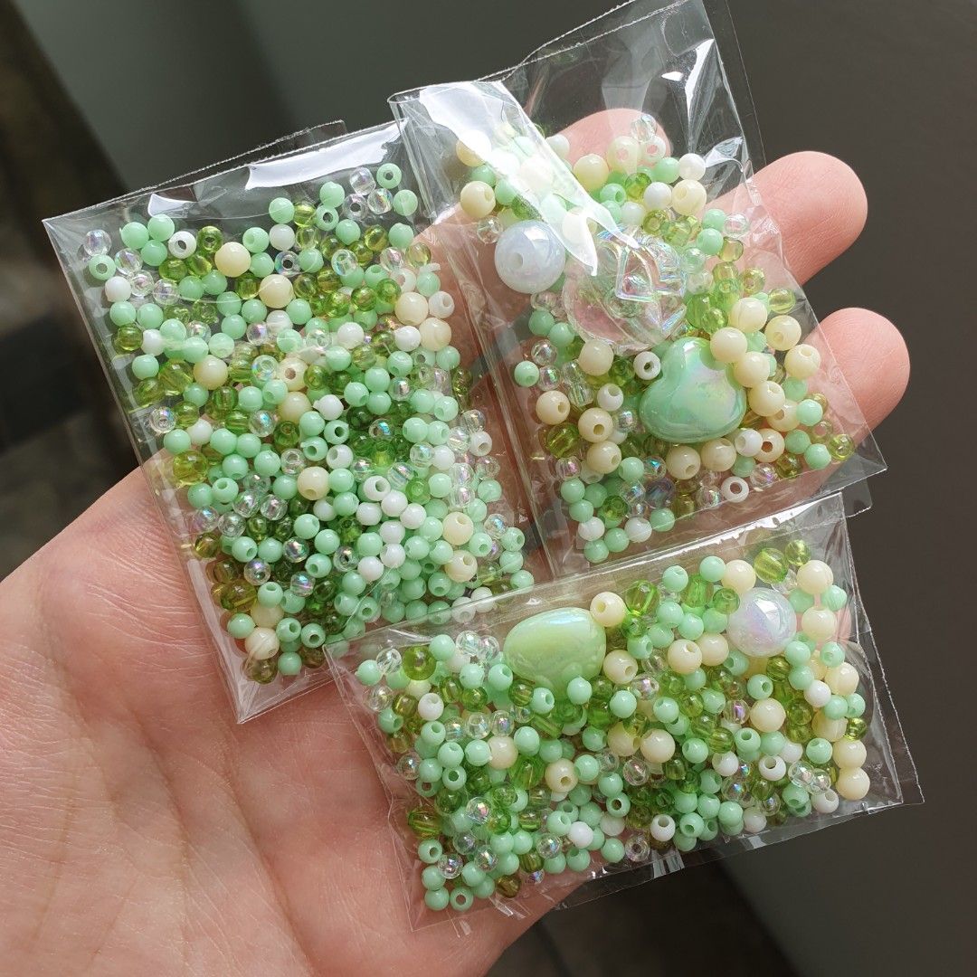 bead soup mix!! assorted acrylic gold diy purple earth neutral blue ...