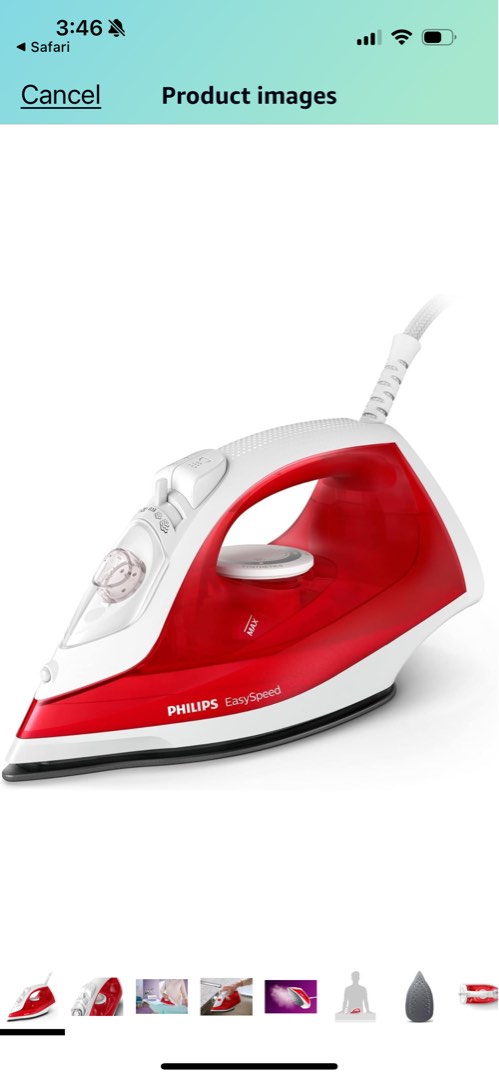 BNIB PHILIPS Easyspeed Steam Iron Red GC1742/46, TV & Home Appliances ...
