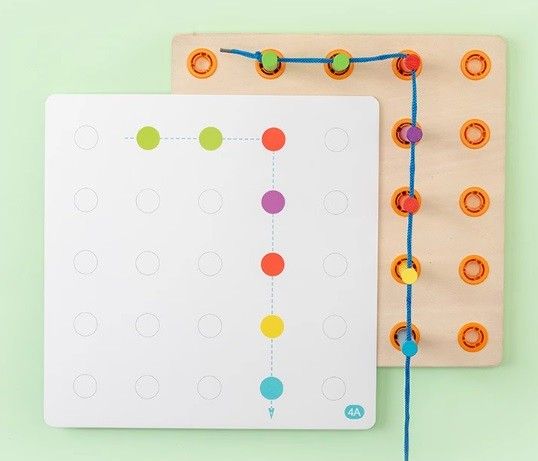 BRAND NEW Montessori Threading Board, Hobbies & Toys, Toys & Games on ...