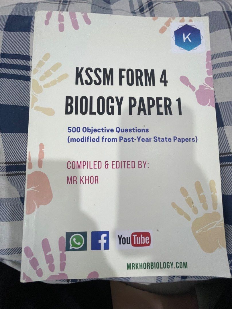 Buku latihan SPM Biologi Biology Mr khor KSSM paper 1 past year trial ...