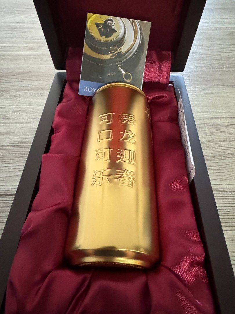 Coca Cola 2024 Dragon 24K Gold Plated Can, Hobbies & Toys, Memorabilia ...