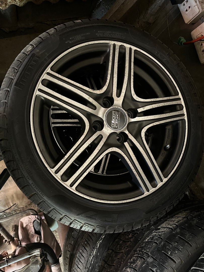 Concept One Stock Mags & Tire for Vios 15 inches, Car Parts ...