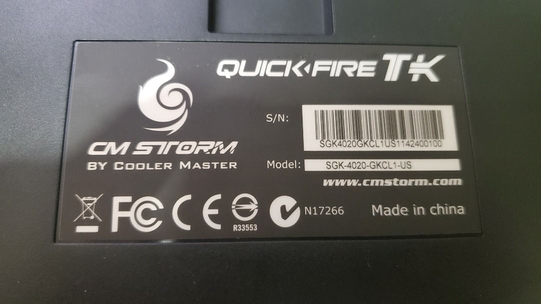Cooler Master Quick Fire TK 呼吸背光燈配機械電競鍵盤 (青軸), 電腦＆科技, 電腦周邊及配件, 電腦鍵盤及相關產品 - Carousell