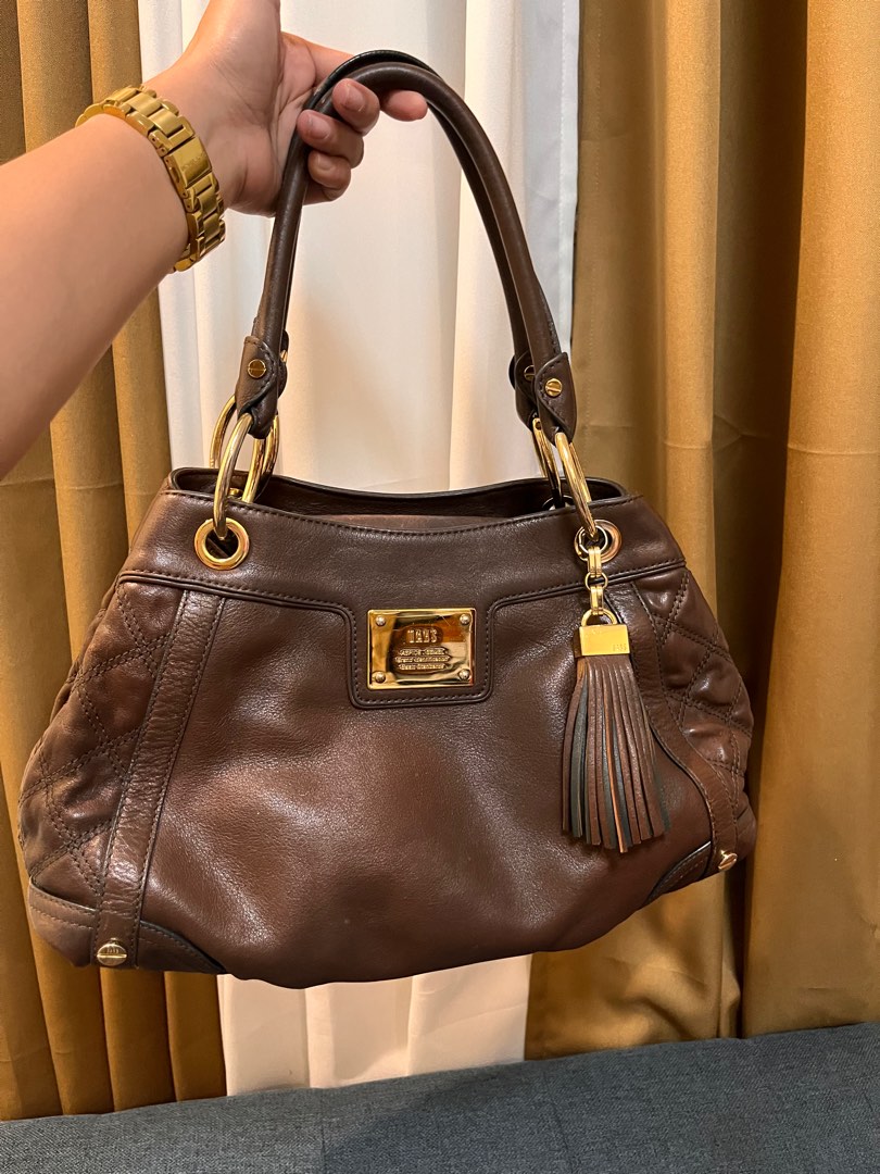 DAKS Vintage Brown Leather Shoulder Brown Bag, Women's Fashion, Bags ...