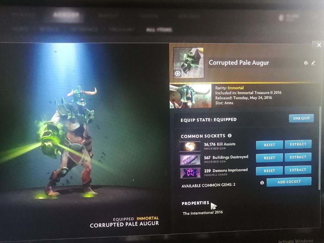 DOTA 2 Undying GOD set, Video Gaming, Video Games, Others on Carousell