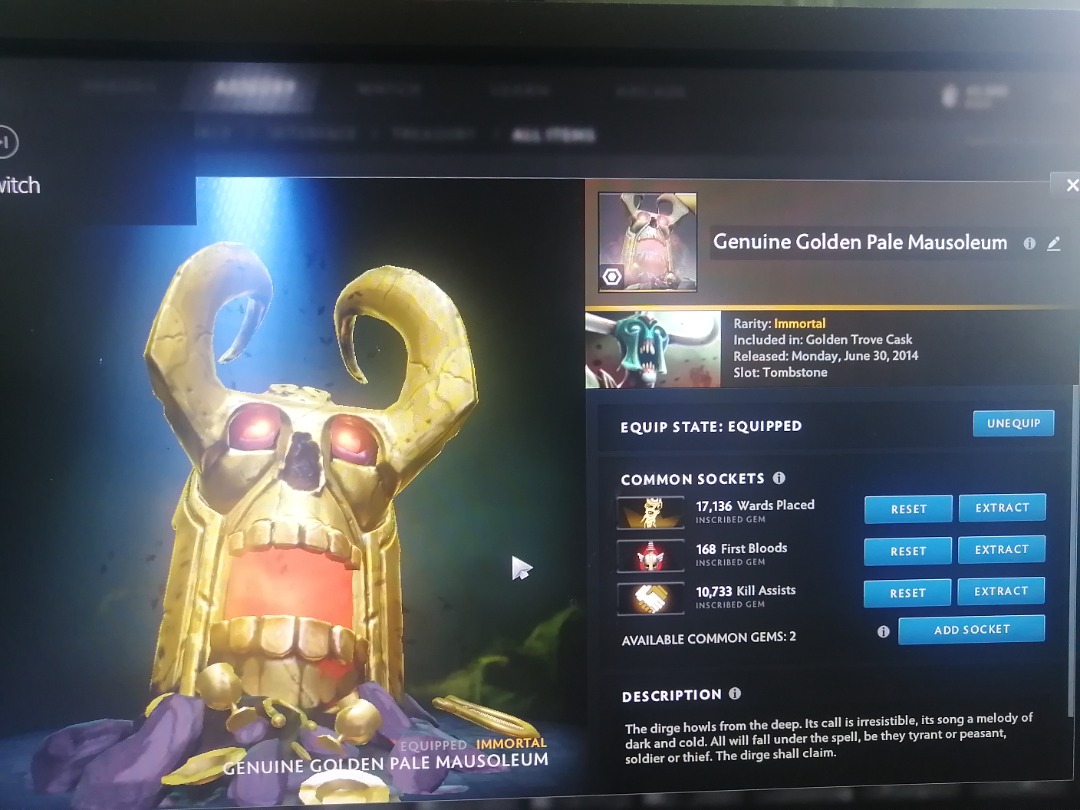 DOTA 2 Undying GOD set, Video Gaming, Video Games, Others on Carousell