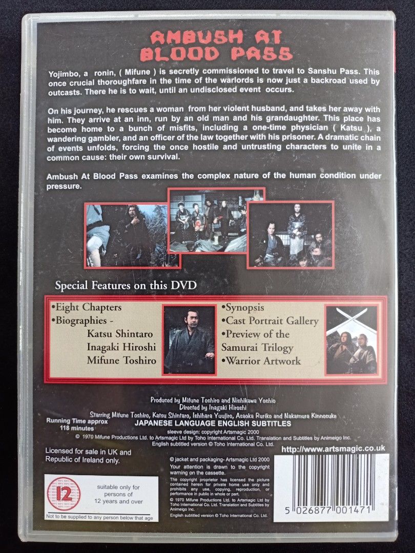 DVD Ambush At Blood Pass, Hobbies & Toys, Music & Media, CDs & DVDs on ...