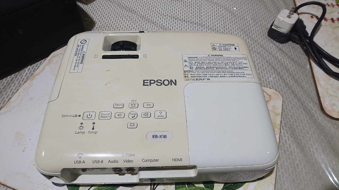 Epson EB-X18 Projector, Computers & Tech, Office & Business Technology ...