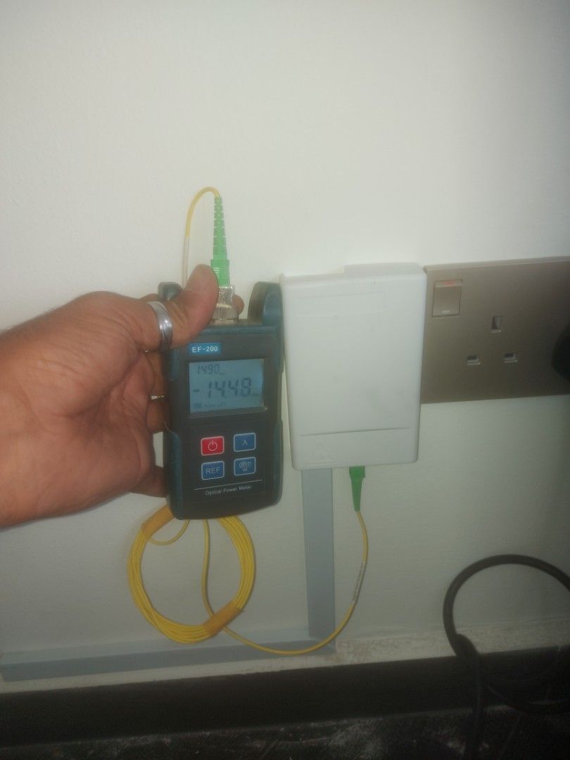 Fibre optic cable point Relocation & New installation / Data point ...