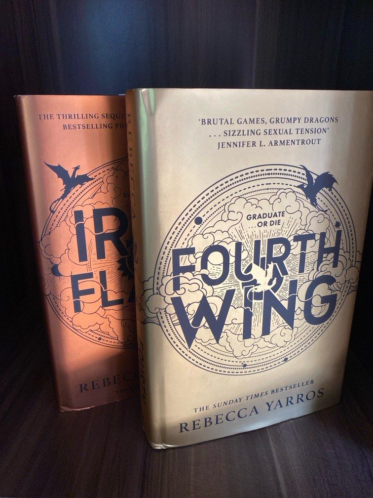 FOURTH WING AND IRON FLAME by REBECCA YARROS (HB), Hobbies & Toys ...