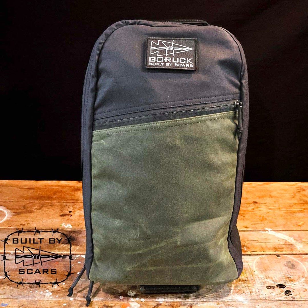 GORUCK Bullet Ruck Heritage Built by SCARS Black + Olive, Men's Fashion ...