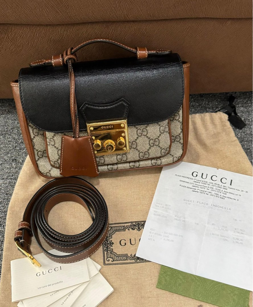 Gucci Padlock 2021 receipt indo, Barang Mewah, Tas & Dompet di Carousell