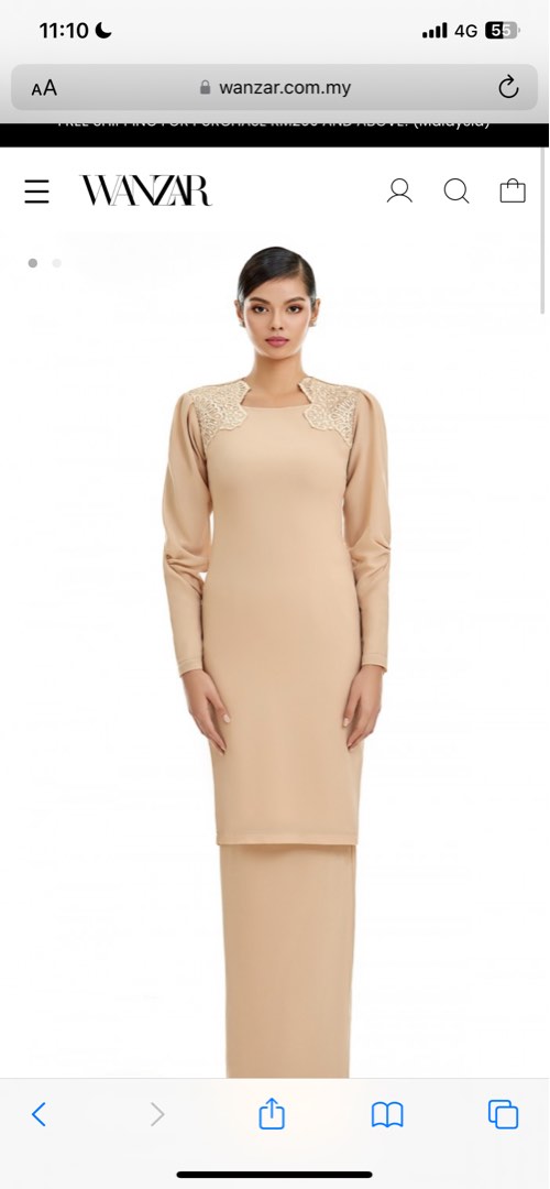 heather kurung wanzar, Women's Fashion, Muslimah Fashion, Baju Kurung ...