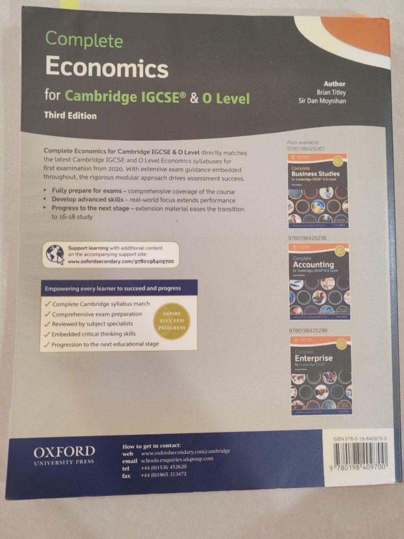 IGCSE & O-Level Economics Textbook (Third Edition), Hobbies & Toys ...