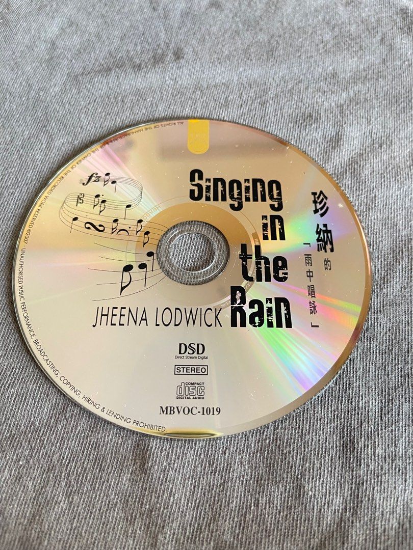 JHEENA LODWICK - SINGING IN THE RAIN, Hobbies & Toys, Music & Media ...