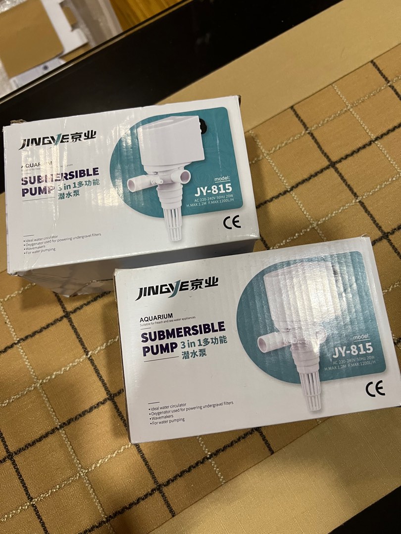 Jingye Submersible Pump, Pet Supplies, Homes & Other Pet Accessories on Carousell