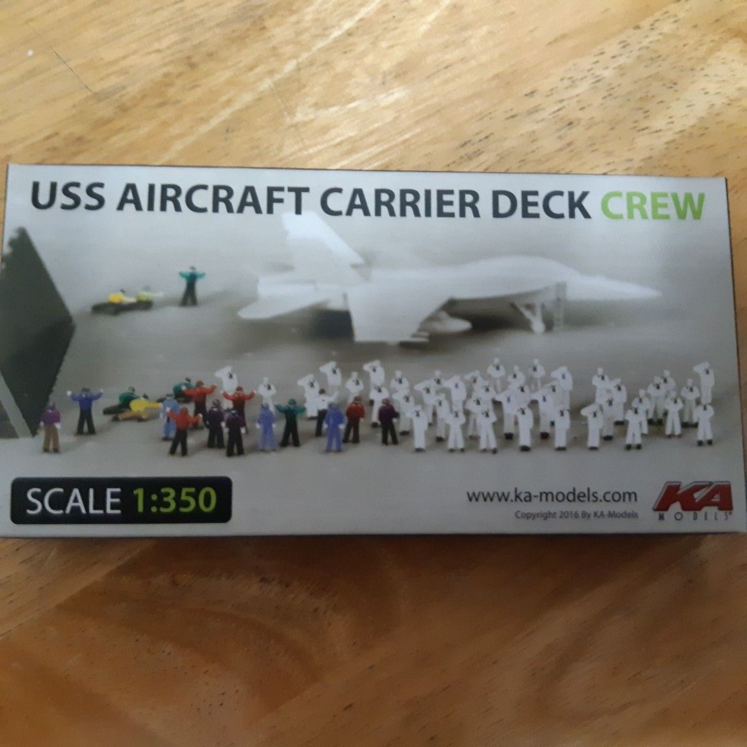 KA MODEL 1/350 USS AIRCRAFT CARRIER DECK CREW 航空母艦 海軍, 興趣及遊戲, 玩具 & 遊戲類 ...