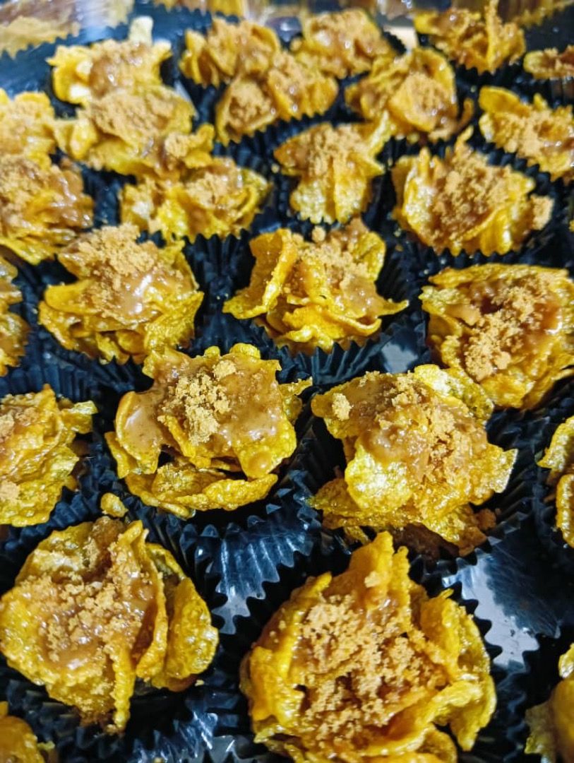 Kuih raya 2024 ! Cornflakes Biscoff Premium | Biskut raya Viral 2024 ...