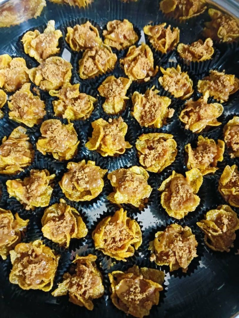 Kuih raya 2024 ! Cornflakes Biscoff Premium | Biskut raya Viral 2024 ...