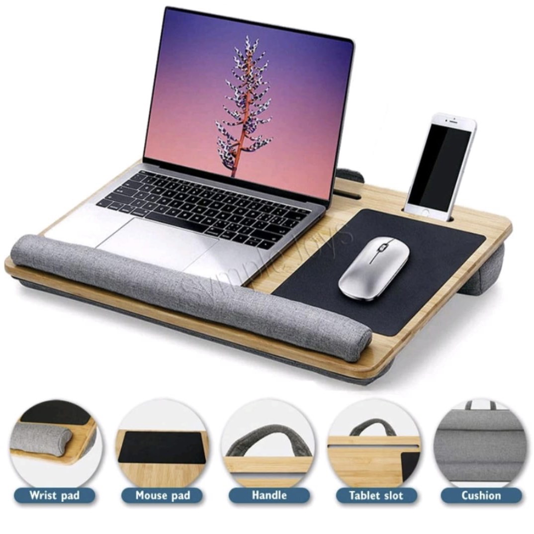 Laptop Table Lap Desk | Portable Computer Laptop PC Desktop Stand Table ...